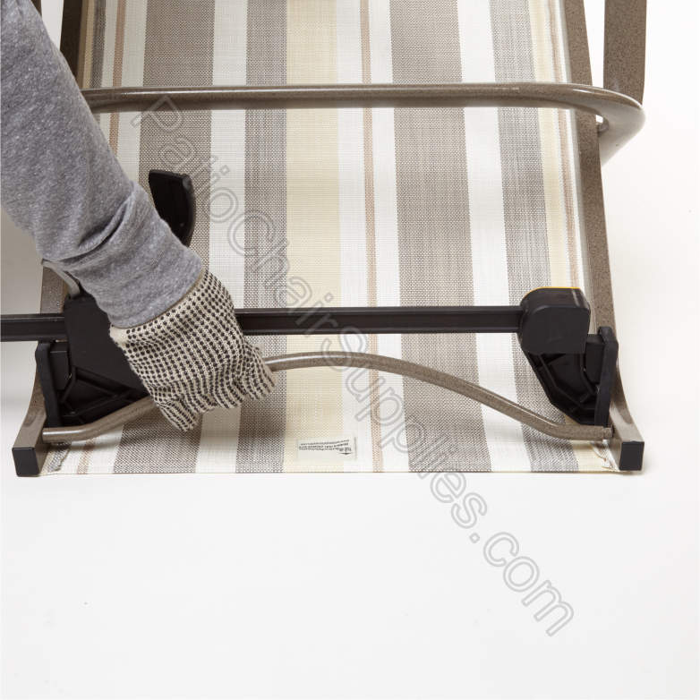 How to install chair slings for patio furniture